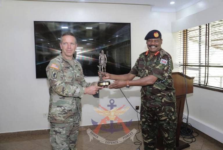 USARAF MAJOR GENERAL ANDREW ROHLING VISITS KENYA ARMY HEADQUARTERS ...