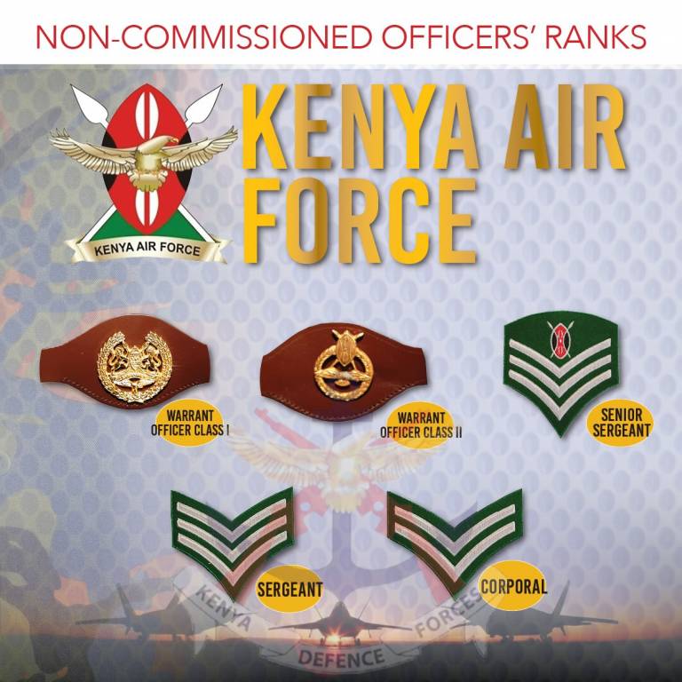KDF Ranks – Ministry of Defence – Kenya