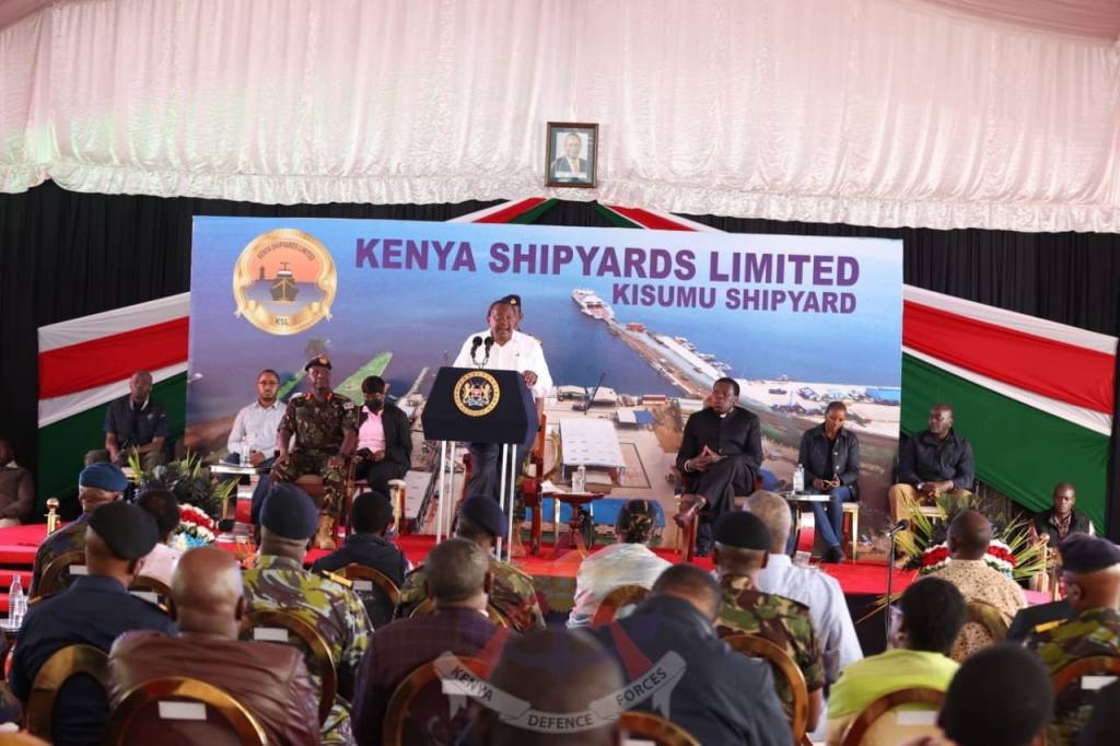 FLOATATION OF THE FIRST KENYAN-MADE SHIP – Ministry of Defence – Kenya
