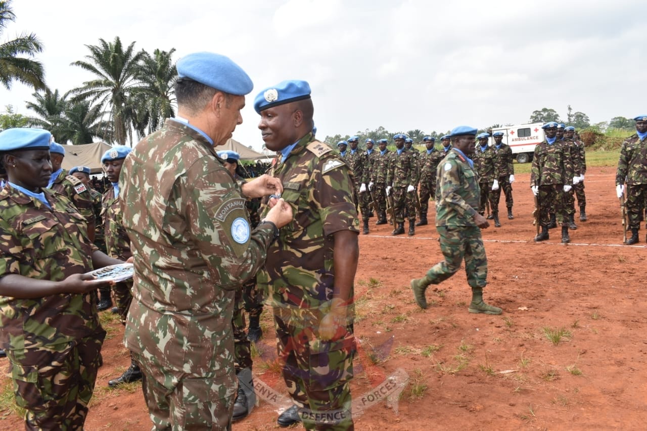 KENYAN TROOPS IN DRC RECEIVE UNITED NATIONS SERVICE MEDALS FOR THEIR CONTRIBUTION IN PEACE ...