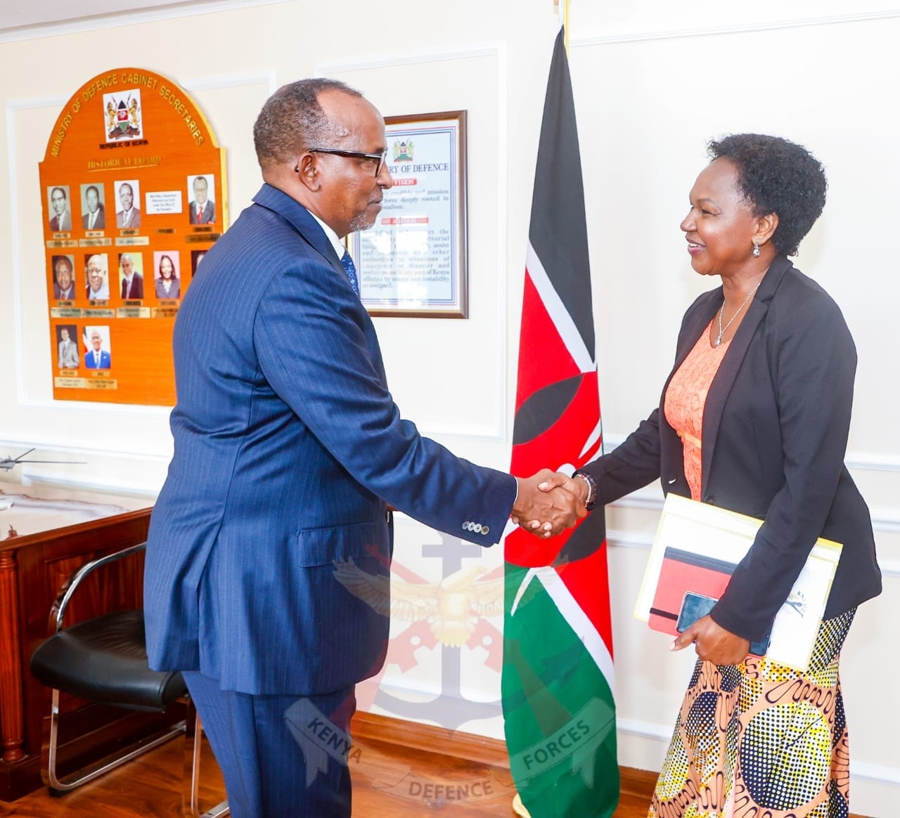 CS DUALE MEETS KNCHR CHAIRPERSON – Ministry of Defence – Kenya
