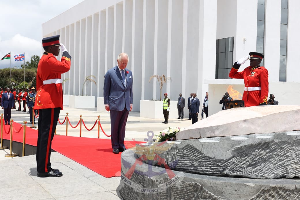KING CHARLES III TOUR UHURU GARDENS NATIONAL MONUMENT AND MUSEUM ON HIS ...
