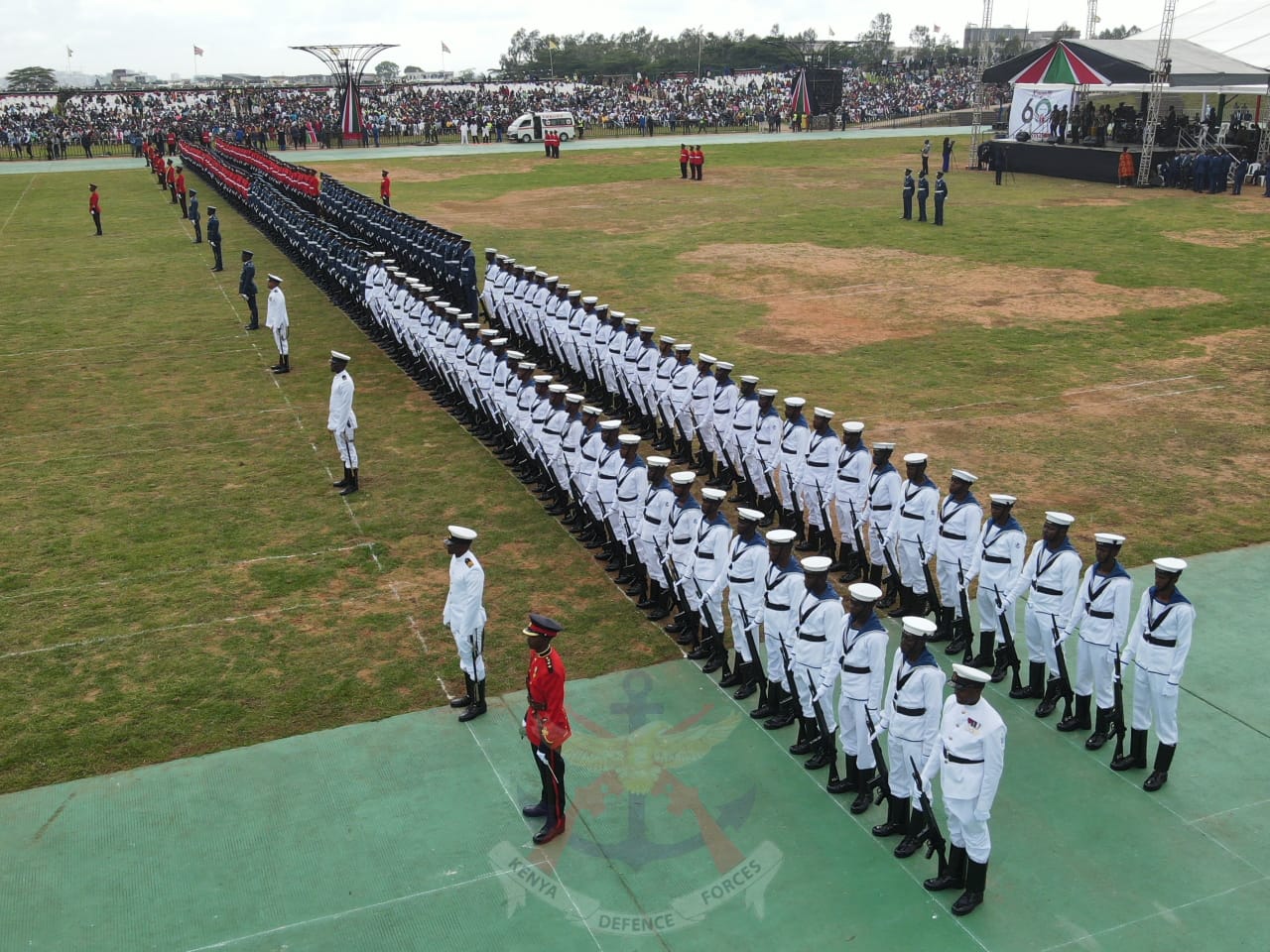 25 MIB PRESENTED WITH PRESIDENTIAL AND REGIMENTAL COLOURS AS KENYA ...
