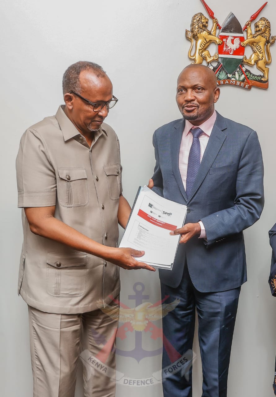 CS DUALE HOSTS CS MOSES KURIA AT THE DEFENCE HEADQUARTERS – Ministry of Defence – Kenya