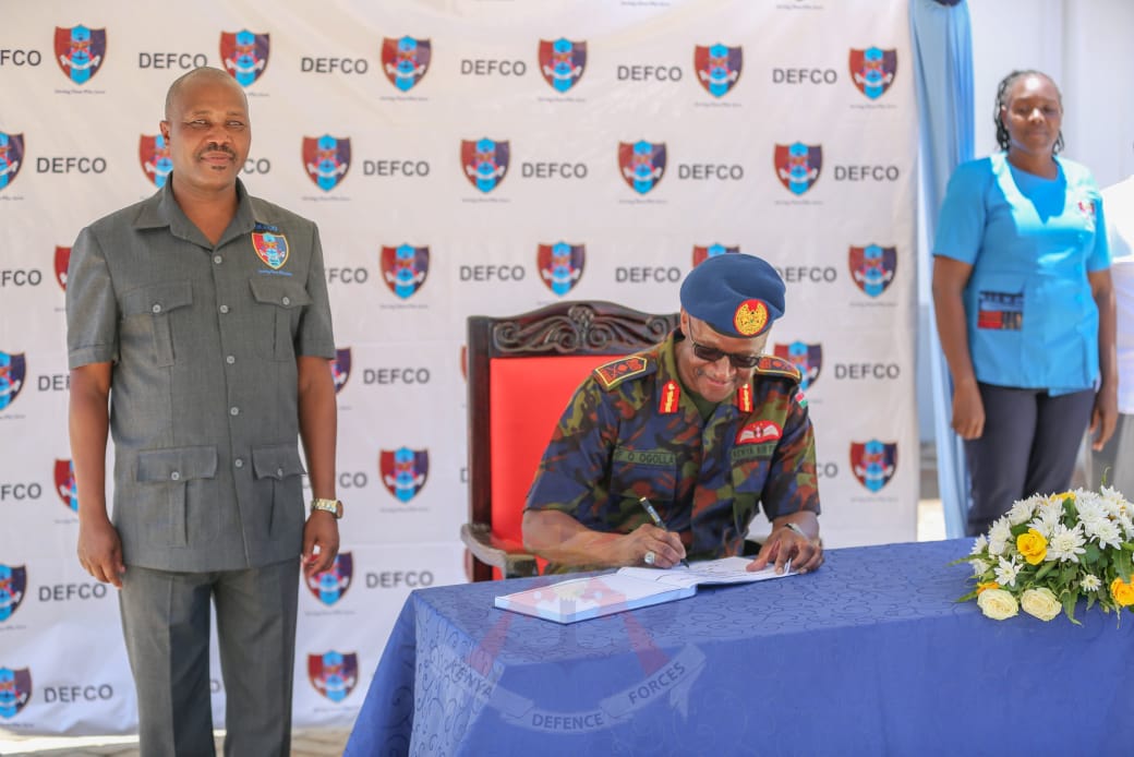 CHIEF OF DEFENCE FORCES COMMISSIONS NEW DEFCO BRANCH IN KISUMU ...