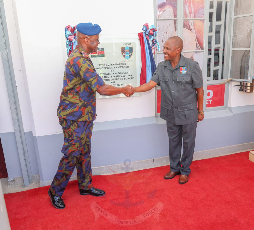 CHIEF OF DEFENCE FORCES COMMISSIONS NEW DEFCO BRANCH IN KISUMU ...