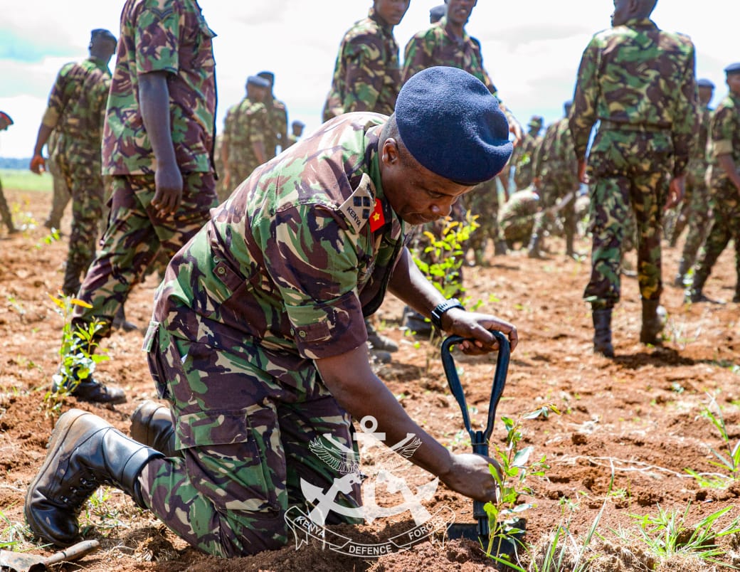 CDF LEADS TREE PLANTING EXERCISE AT DEFENCE FORCES RECRUITS TRAINING ...