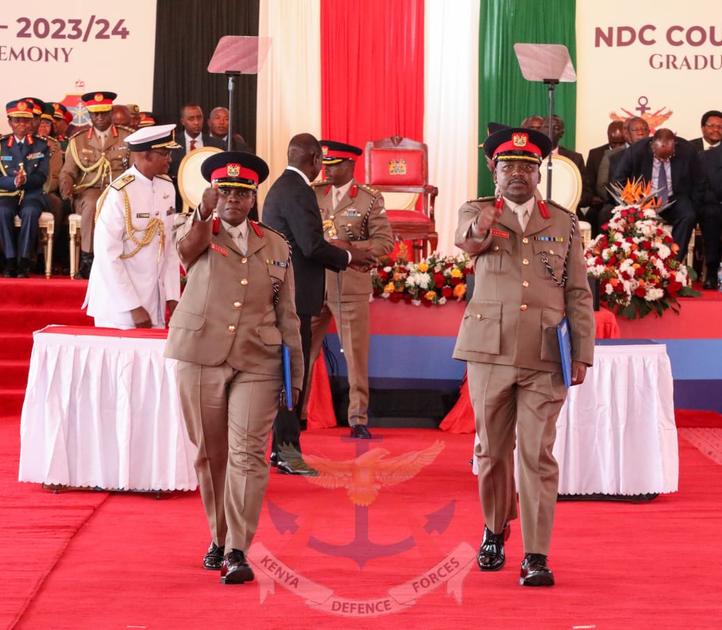 PRESIDENT RUTO OFFICIATES THE 26TH GRADUATION OF THE NATIONAL DEFENCE ...